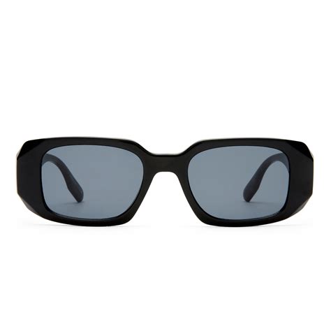 Ascendant Black Uni Sex Rectangle Sunglasses Aire Aire Us