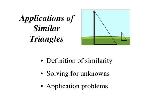 Ppt Applications Of Similar Triangles Powerpoint Presentation Free Download Id 6102156