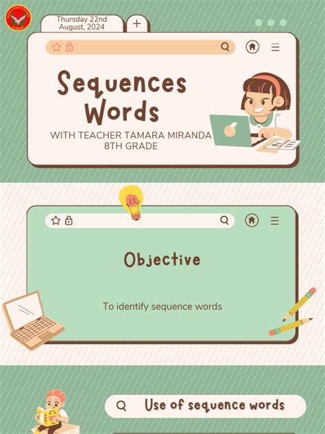 8 Sequence Words Pdf
