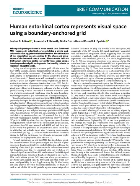 Human Entorhinal Cortex Represents Visual Space Using A Boundary