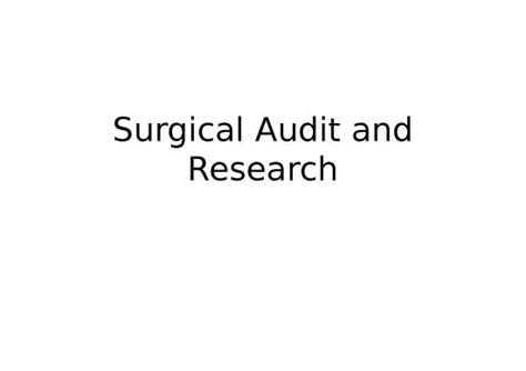 Nursing Process Ppt 66527 Surgical Audit
