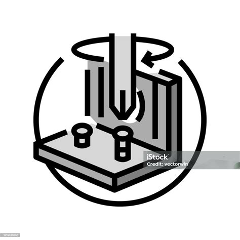 나사 스크루 드라이버 조립 가구 색상 아이콘 벡터 일러스트 레이 션 조임 Diy에 대한 스톡 벡터 아트 및 기타 이미지