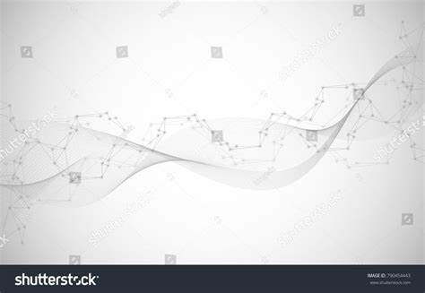 Vector Connecting Lines And Dots Global Creative Social Network With