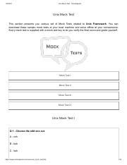 Unix Mock Test Pdf 1 4 2021 Unix Mock Test Tutorialspoint Unix Mock