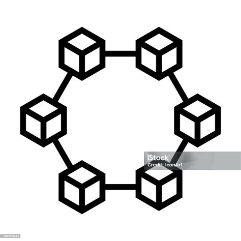 Data Interconnected Icon From User Interface Collection Thin Linear Data Interconnected Data