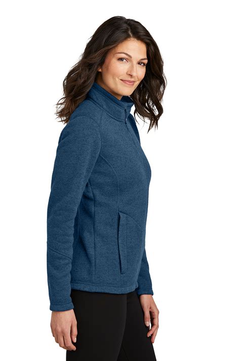 Port Authority Ladies Arc Sweater Fleece Jacket Product Company Casuals