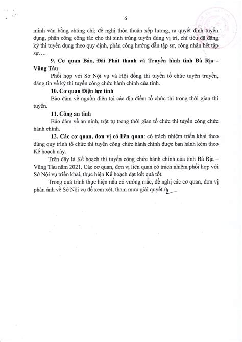 Bà Rịa Vũng Tàu Tuyển Dụng Công Chức 2021