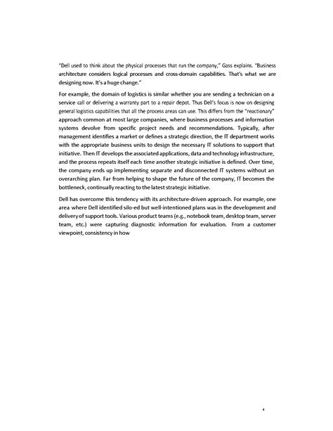 Solved It Transformation At Dell Introduction Michael Dell