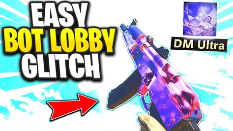 OP SOLO CAMO XP BOT LOBBY GLITCH IN COLD WAR EZ DM ULTRA YouTube