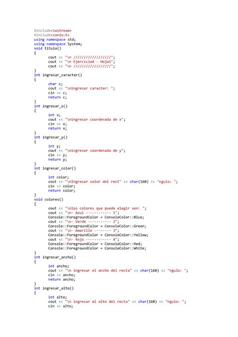 Código de programación en c con visual studio 2019 Programación 1 UPC Studocu