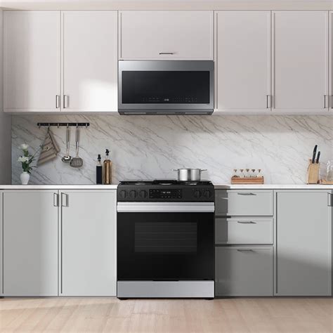 Customer Reviews Samsung Bespoke 60 Cu Ft Slide In Gas Range With