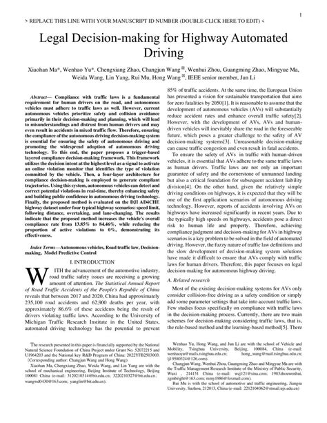 Legal Decision Making For Highway Automated Driving Deepai