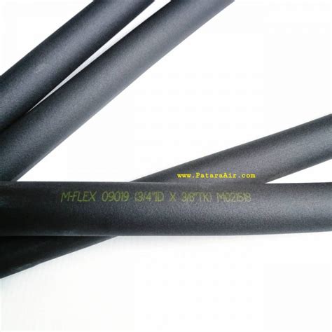 ฉนวนหุ้มท่อ รูท่อ 3 4 หนา 3 8 ยาว 1 8 เมตร แพคละ 2 เส้น ฉนวนยางหุ้ม