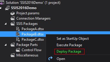 Single Package Deployment In SQL Server Integration Services