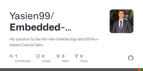 GitHub Yasien Embedded Systems My Solution To Sw For Hw Interfacing Stm F Xx Based Course Labs