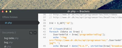 Brackets Für Windows Und Mac Freier Code Editor Mit Browser Live Vorschau ⋅ Ifun De
