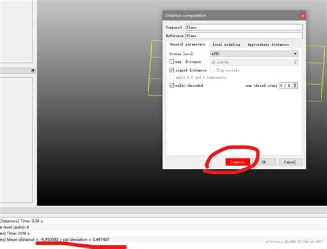 使用cloudcompare测量平面之间的距离 Cloudcompare尺寸 Csdn博客
