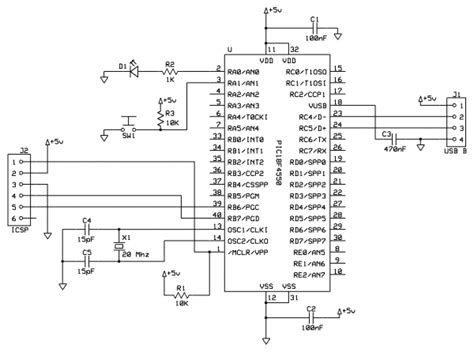 Make Your Own Usb Device Using Pic18f4550 Under Repository Circuits 24068 Nextgr