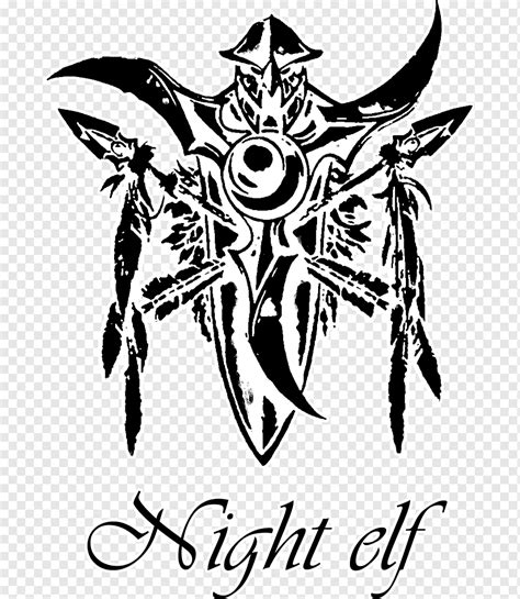 나이트 엘프 로고 월드 오브 워크래프트 리치 왕의 분노 상징 엘프 전설적인 생물 상징 꼬마 요정 Png Pngwing