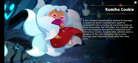 Kumiho Cookie Story Cookie Run Unique Cookies Cookies