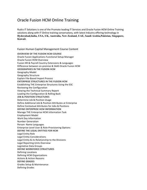 PPT Oracle Fusion HCM Online Training PowerPoint Presentation Free Download ID 7370336