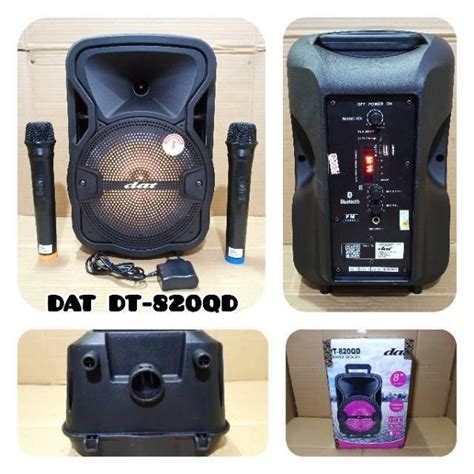 Jual Speaker Portable Dat 8 Inch Dat Dt820 Qd Speaker Dat Dt 820 Qd Ori Shopee Indonesia