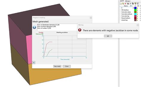 Negative Jacobian In Some Nodes Issue Mesh Gid Simulation