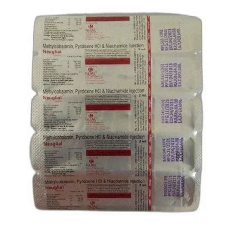 Methylcobalamin Pyridoxine Hydrochloride Niacinamide Injection 5 X 2