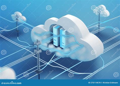 Cloud Computing Data Transfer Network Stock Illustration Illustration
