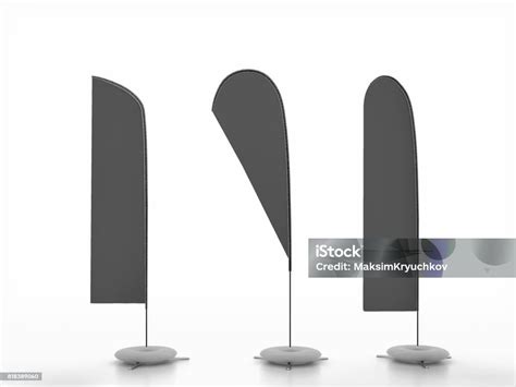 화이트 플래그 빈 엑스포 서입니다 무역 쇼 엑스포 부스입니다 3d 렌더링 그림을 흰색 배경에 고립입니다 엑스포 디자인에 대 한 서식 파일 이랑 0명에 대한 스톡 사진 및