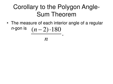 Ppt 6 1 The Polygon Angle Sum Theorems Powerpoint Presentation Free Download Id 5478552