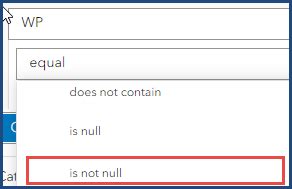 How To Hide Null Values Or Null Value Counts From The ArcGIS Dashboards Elements