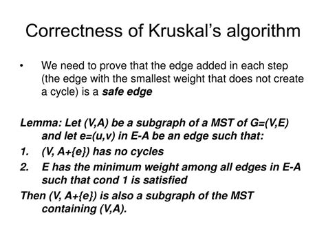 ppt special data structures kruskal s algorithm for mst and disjoint sets powerpoint