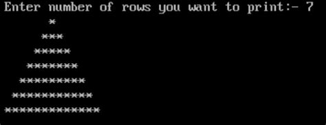 Equilateral Triangle Printing In C Program