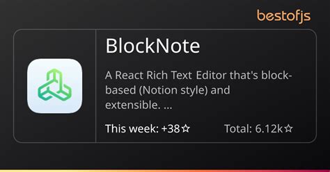 Best Of Js • Blocknote