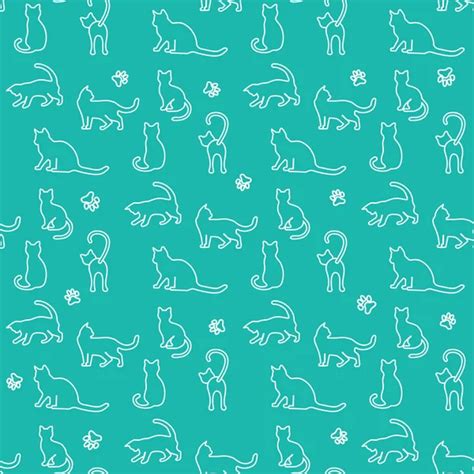 10020391 Cat Vector Pattern Vector Images Depositphotos