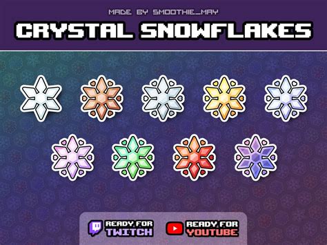 Snowflake Badges For Twitch Youtube Discord Kick Etsy
