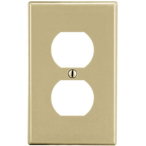 Hubbell Wiring Device Kellems Pj8i Wall Plate M Size 1g 1 Dup Iv