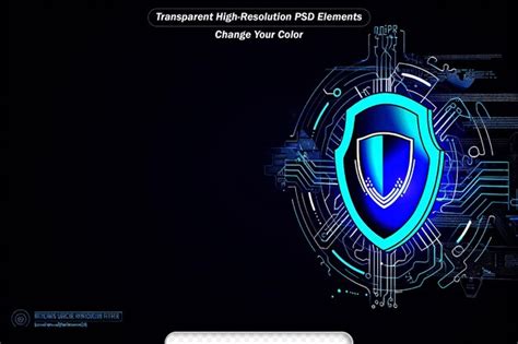 Premium Psd Security Concept Shield Protection Key