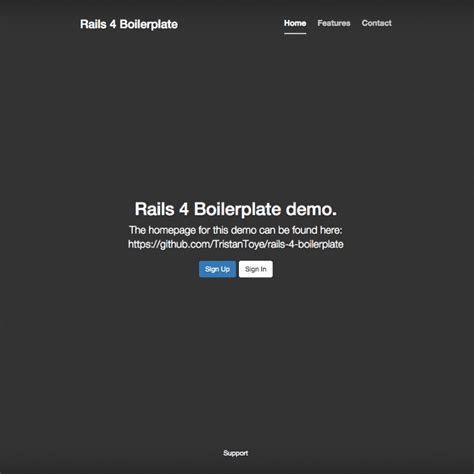 Github Tristantoyerails 4 Boilerplate The Rails Boilerplate I Wish Existed Now It Does