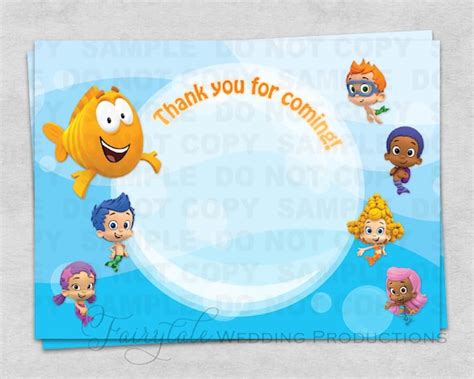 Bubble Guppies Treehouse PBS Under The Sea Ocean Birthday Etsy Finland