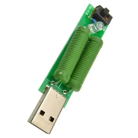 Usb Port Mini Discharge Load Resistor Digital Current Voltage Meter Tester 2a 1a With Switch 1a