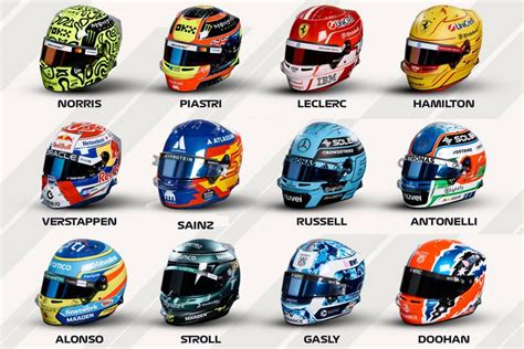 Así Son Los Nuevos Cascos De Todos Los Pilotos De Fórmula 1 Para La