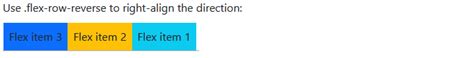 Bootstrap D Inline Flex And Flex Row Reverse Combination Is Not Working Stack Overflow