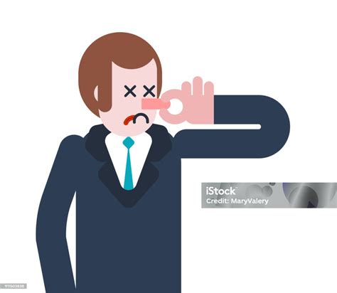 사람이 가까이 코를 악취 사람이 고 나쁜 냄새 벡터 일러스트 레이 션 기체 물리 구조에 대한 스톡 벡터 아트 및 기타 이미지 기체 물리 구조 남자 더러운 Istock