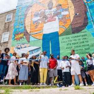 Unk P Mural Unveiled In North Philly A Community Hero In Full Color