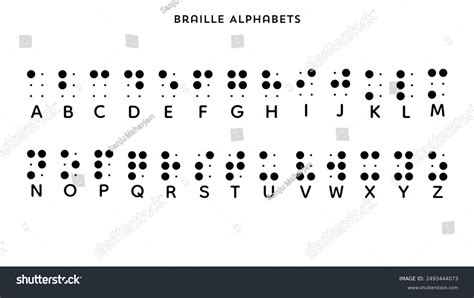 Braille Tactile Writing System Used By Stock Vector Royalty Free 2493444073 Shutterstock