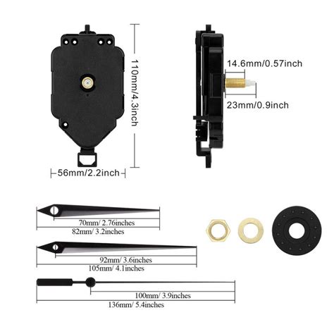 1 Sæt Reparation Kvarts Ur Pendul Sving Bevægelses Grandado