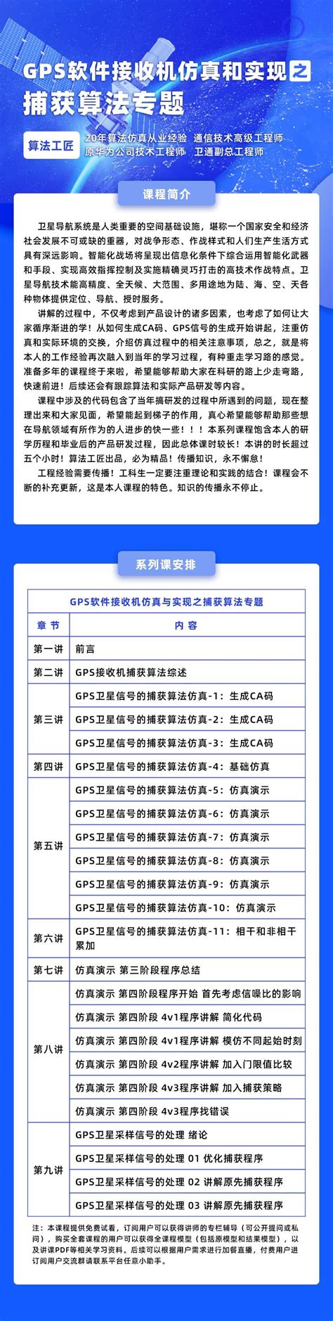 卫星导航系统gps软件接收机仿真和实现之捕获算法专题代码and命令系统仿真电子matlab通信 仿真秀视频课程